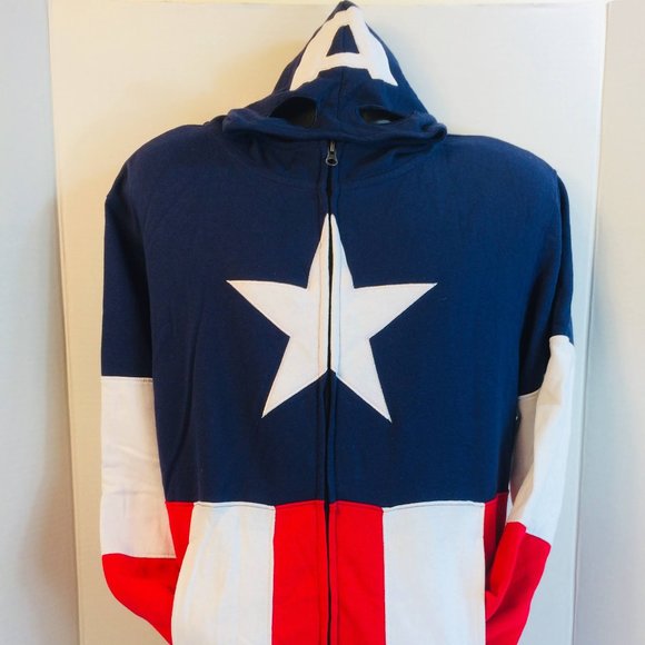 Marvel | Sweaters | Marvel Comics Mad Engine Captain America Sweater ...